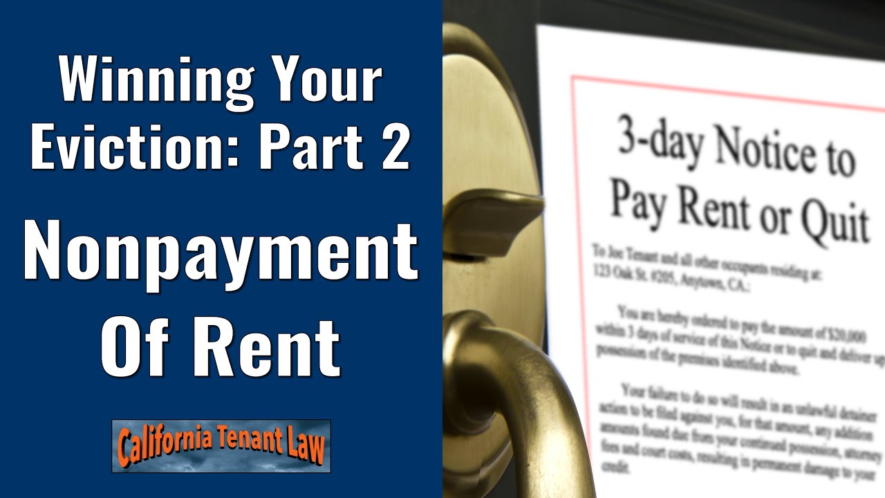 Video Thumbnail: Winning Your Eviction, Part 2: Nonpayment of Rent ...